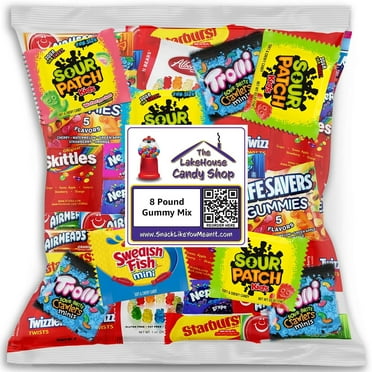 Nerds Gummy Cluster Treat Size Bags - 5 LB - Bulk Individually Wrapped ...