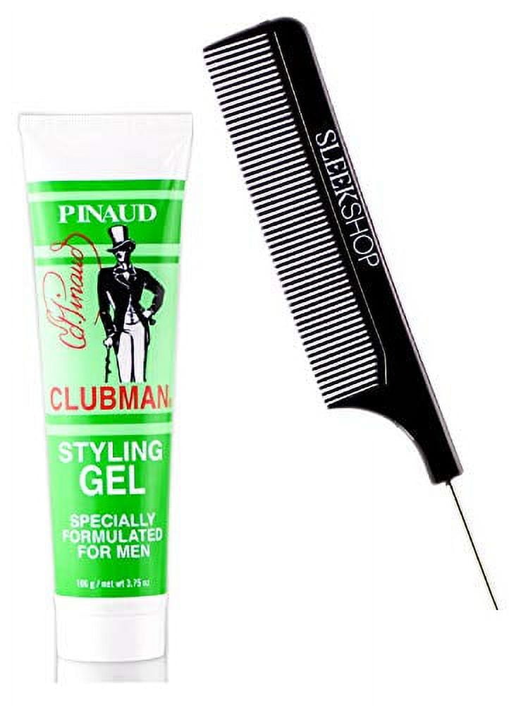 Pinaud Clubman Since 1810 STYLING GEL for MEN (w/Sleek Comb) No Alcohol ...