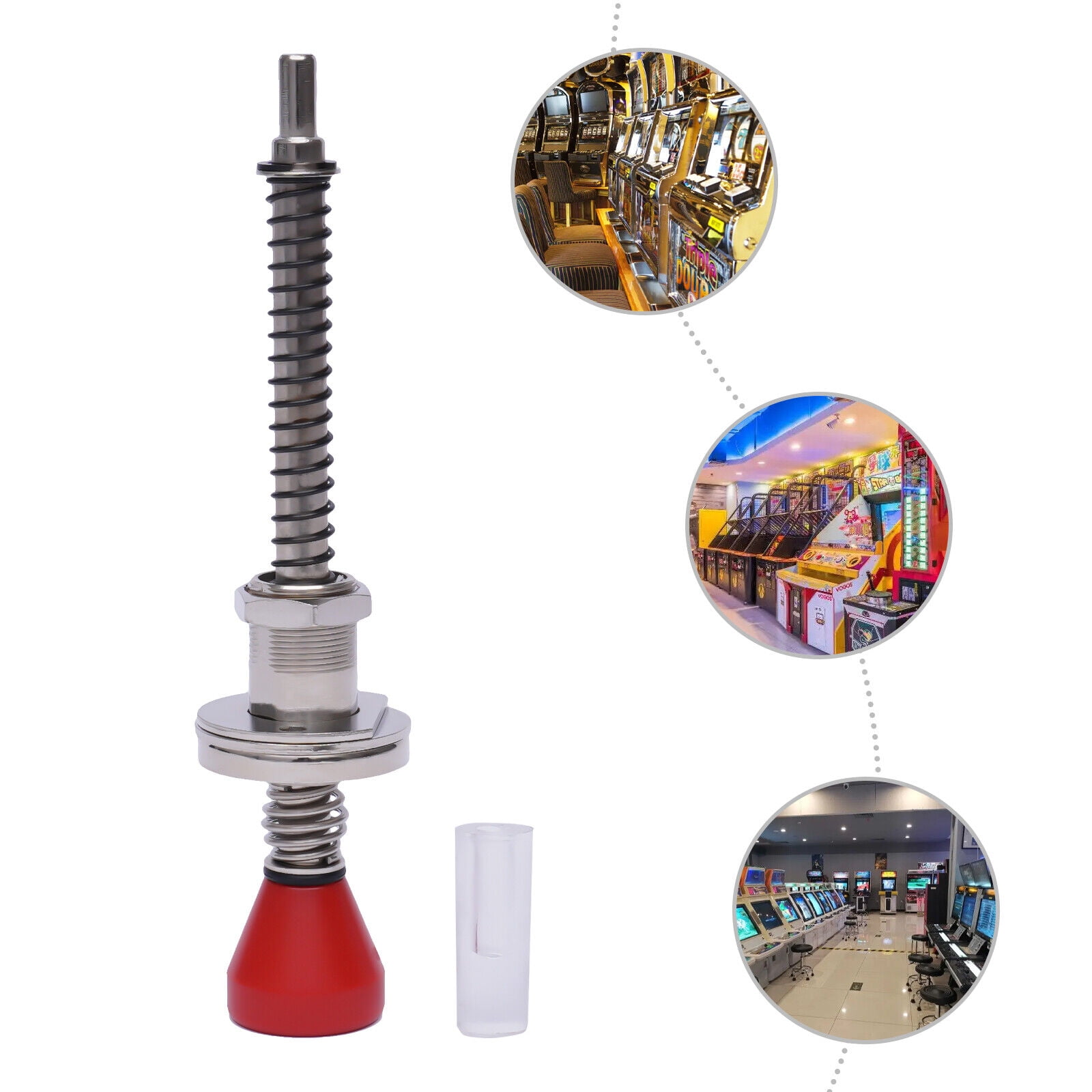 Pinball Loaded Spring Rod Machine Ball Plunger Shooter Assembly Arcade ...