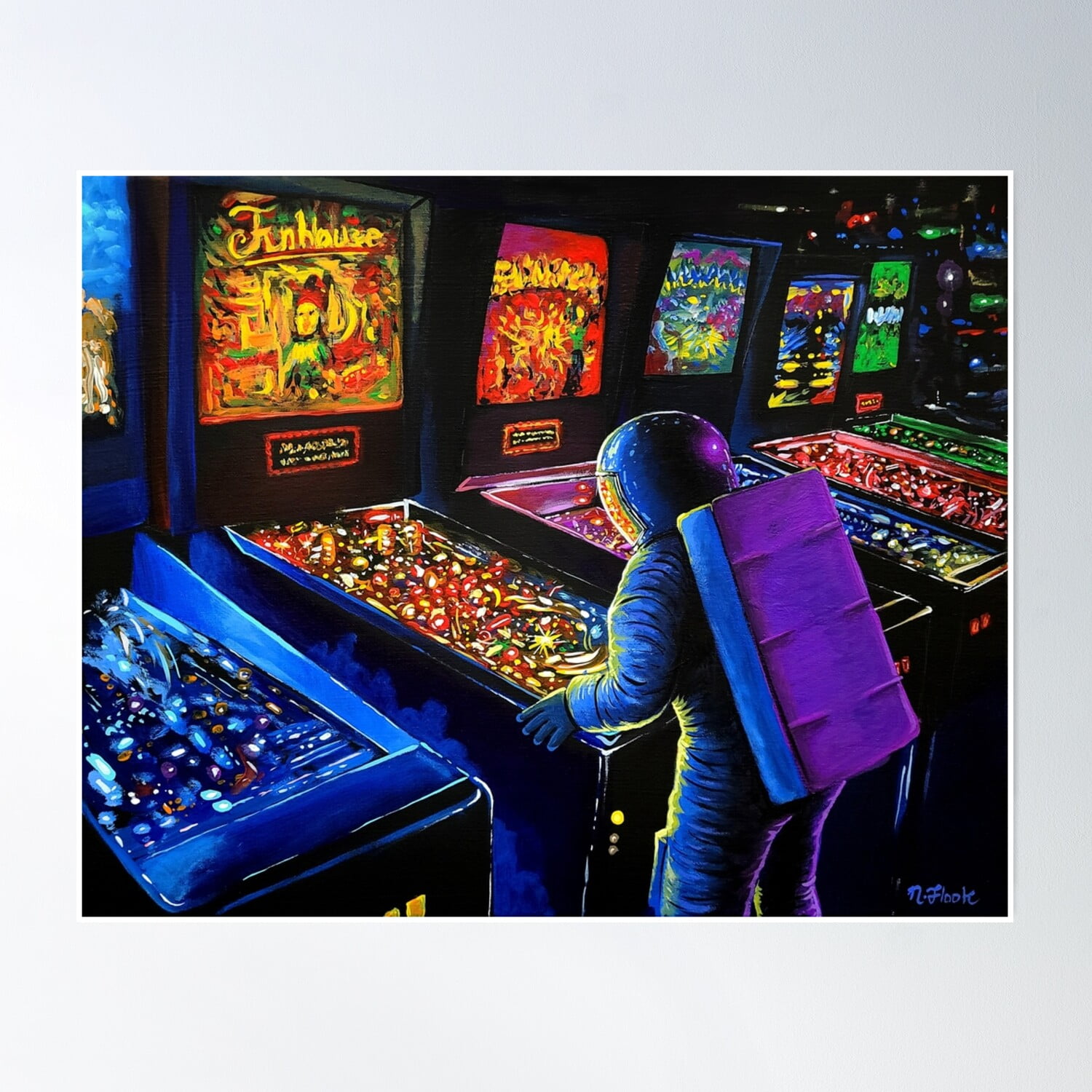 Pinball Wizard Poster Wall Art, Modern Wall Decor, 8x12 UNFRAMED ...