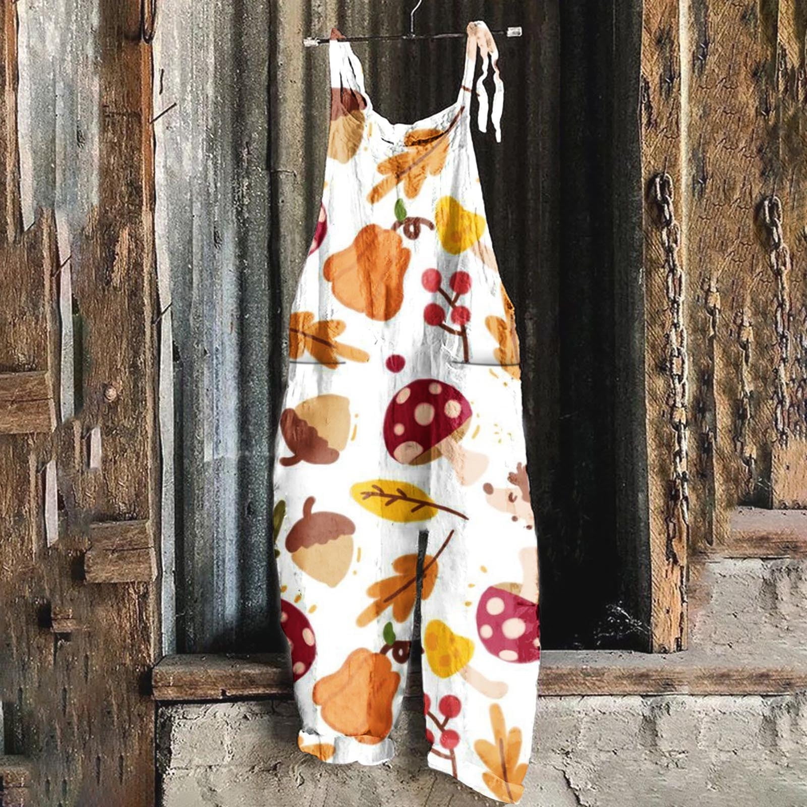 Pincandy Overall Jumpsuits for Women Fall Summer Sleeveless Backless ...