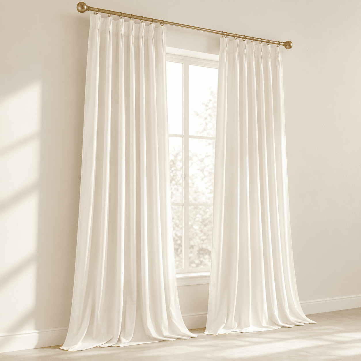 Pinch Pleated Curtawhite Drapes 90 Inch 2 Panels - Walmart.com