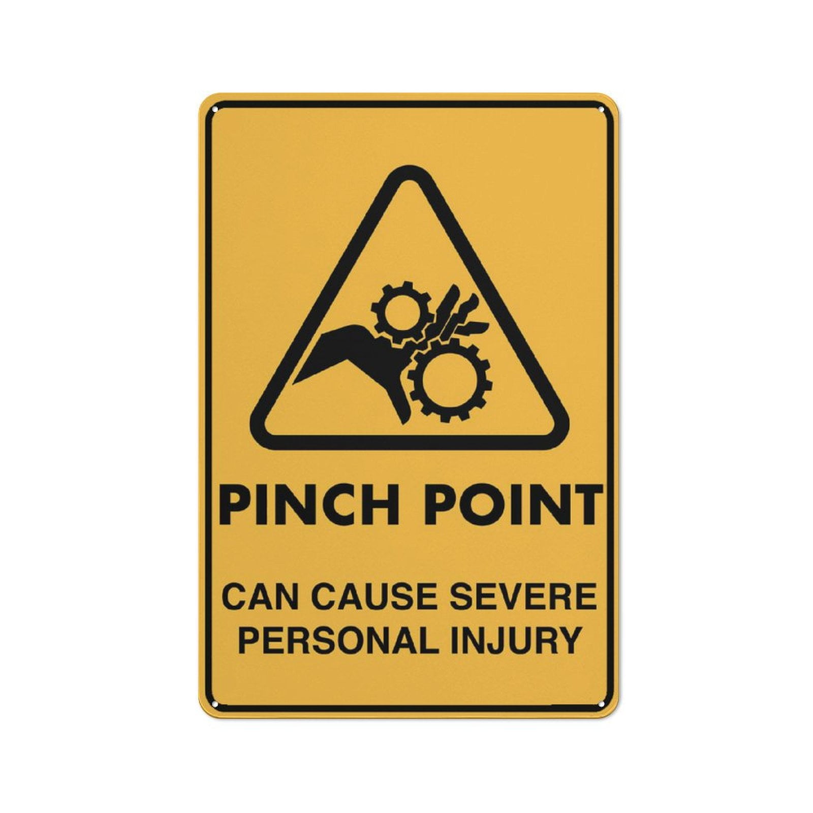 Pinch Point Can Cause Severe Personal Injury Sign For House 12" X 8 ...