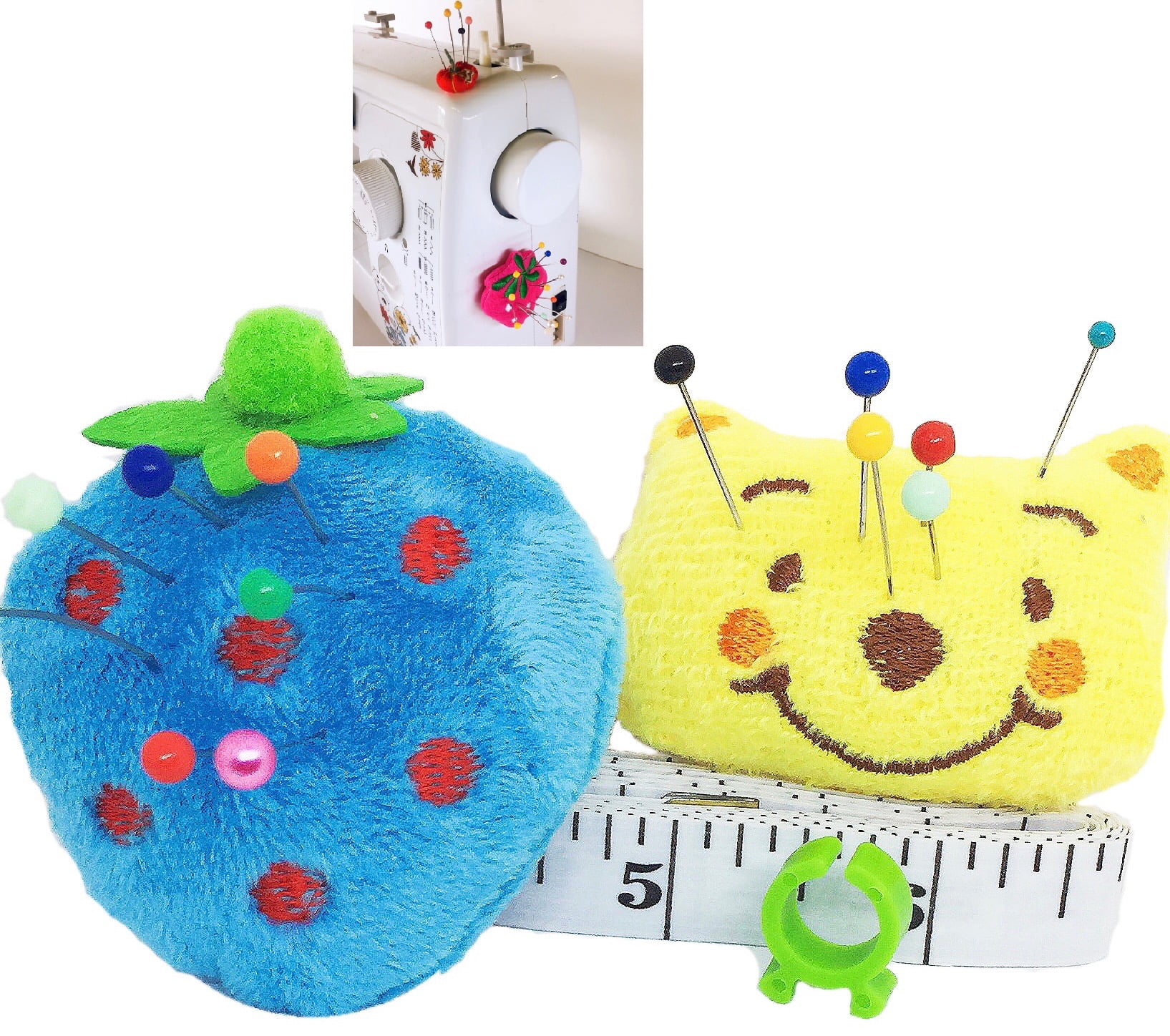 Pincushion for Sewing Machine Pin Holder 2 pcs Needle Storage Organizer ...