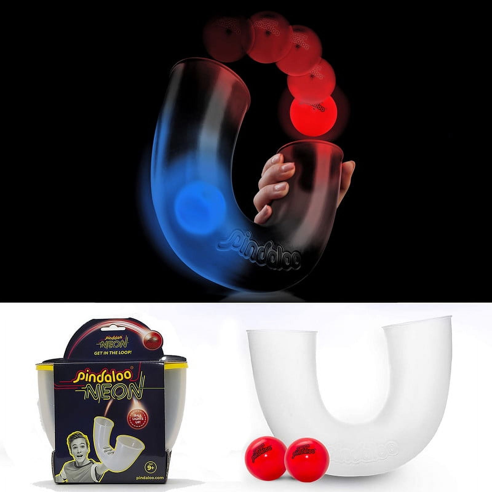 Fun Party Pindaloo Skill Game: Neon Light-Up Juggling Tube Toy for Kids ...