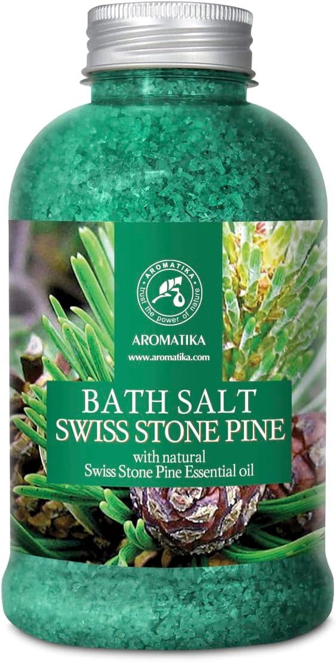 Pine Bath Salt w/Natural Swiss Stone Pine Essential Oil 21.16 Oz ...