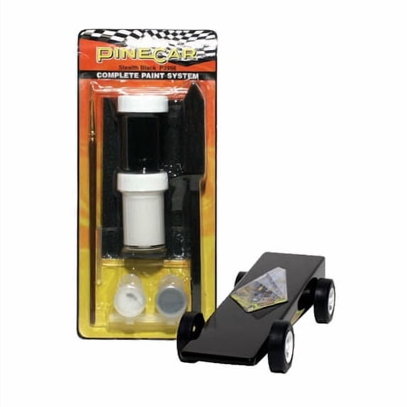 Pinecar 3956 Complete Paint System Black - Walmart.com