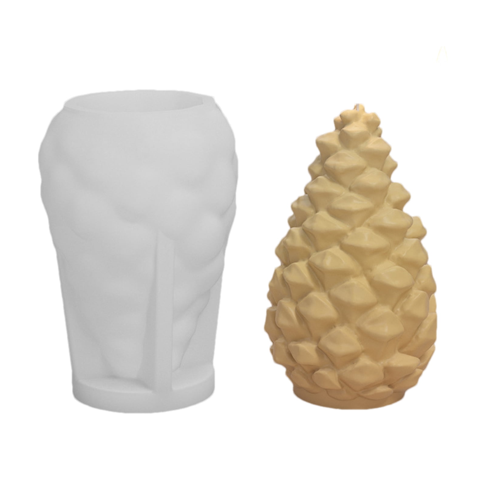 Pine Cone Candle Mold, 3D Christmas Pinecone Resin Making Molds ...