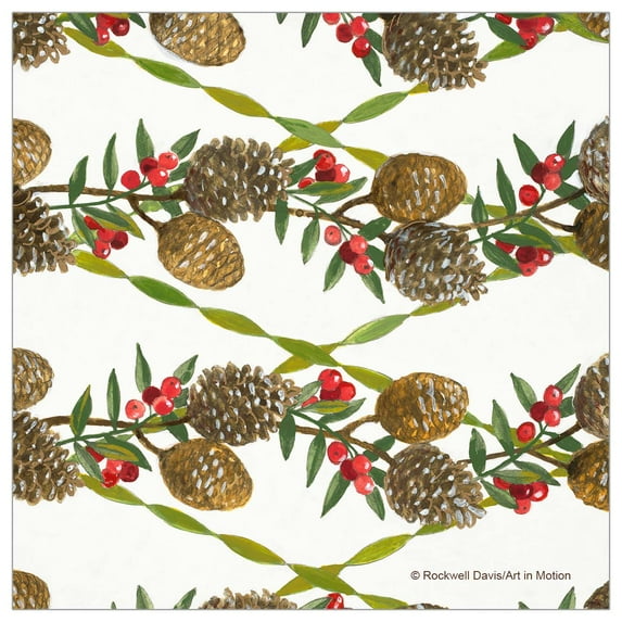 Pine Cone Holiday Pattern - Walmart.com