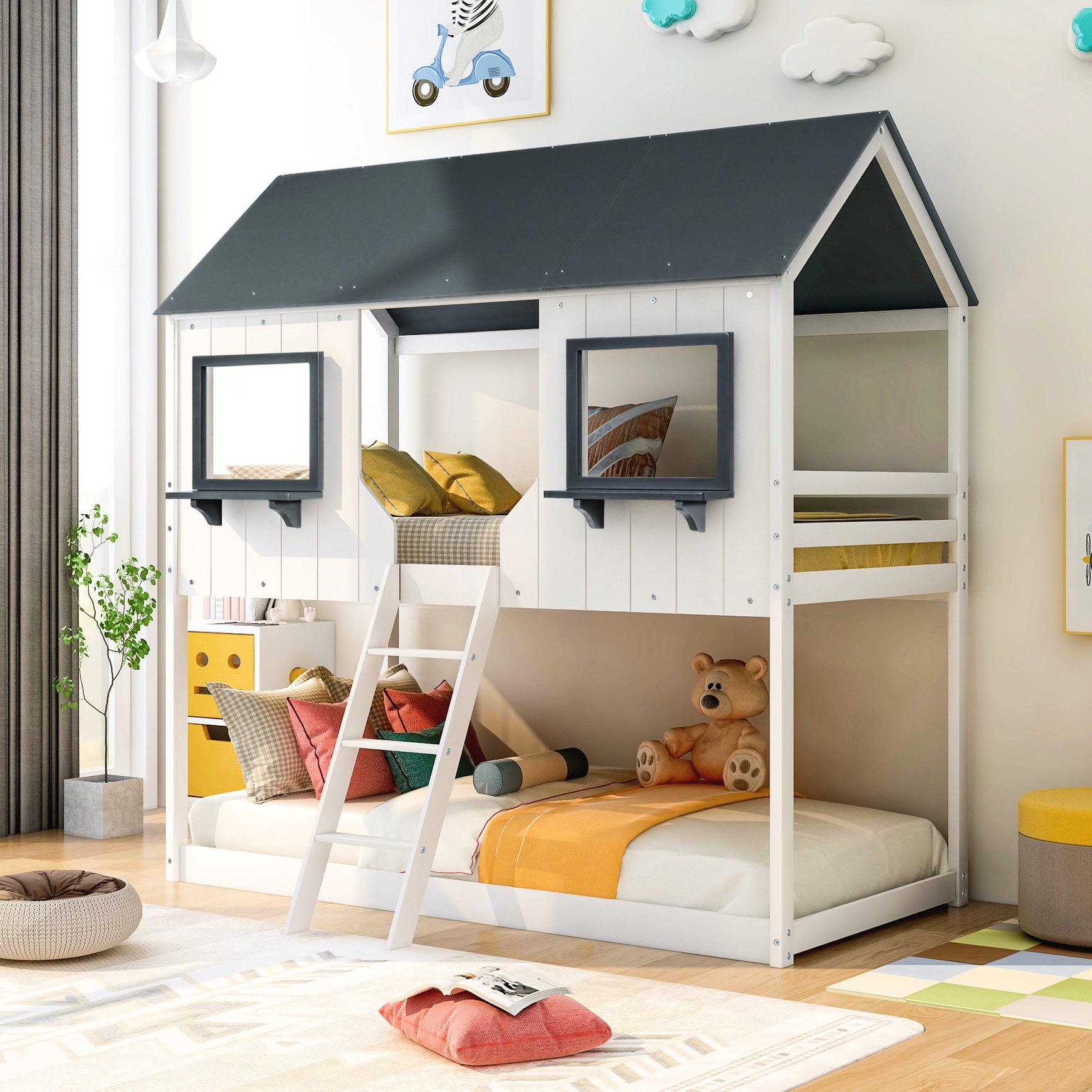Pine Construction - Imagination Playground - Bedroom - Full Guardrail ...
