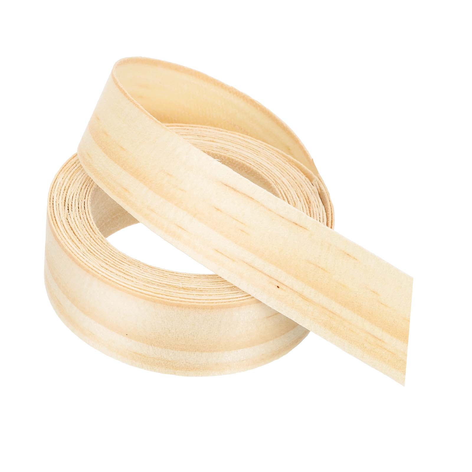 Uxcell Edge Banding, Wood Veneer Tape Pre-glued Flexible Plywood Edge ...