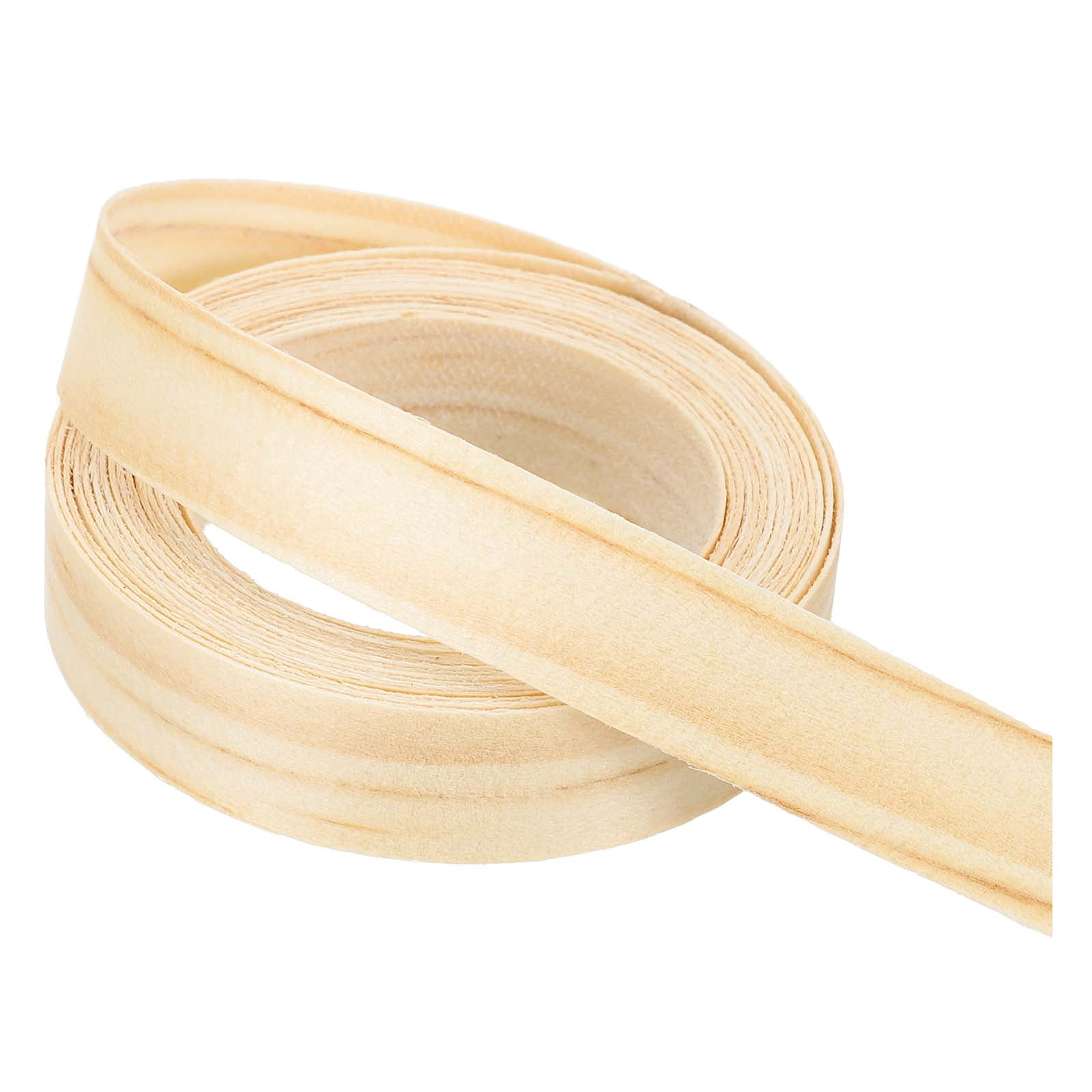 Uxcell Edge Banding, Wood Veneer Tape Pre-glued Flexible Plywood Edge ...