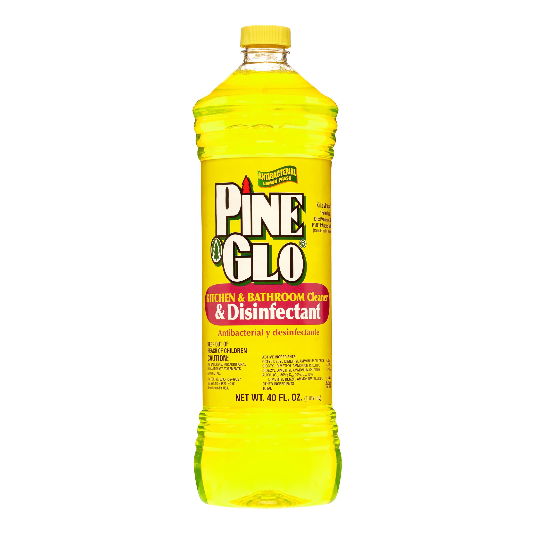 Pine Glo All Purpose Multipurpose Liquid Household Cleaner, Fresh Lemon ...