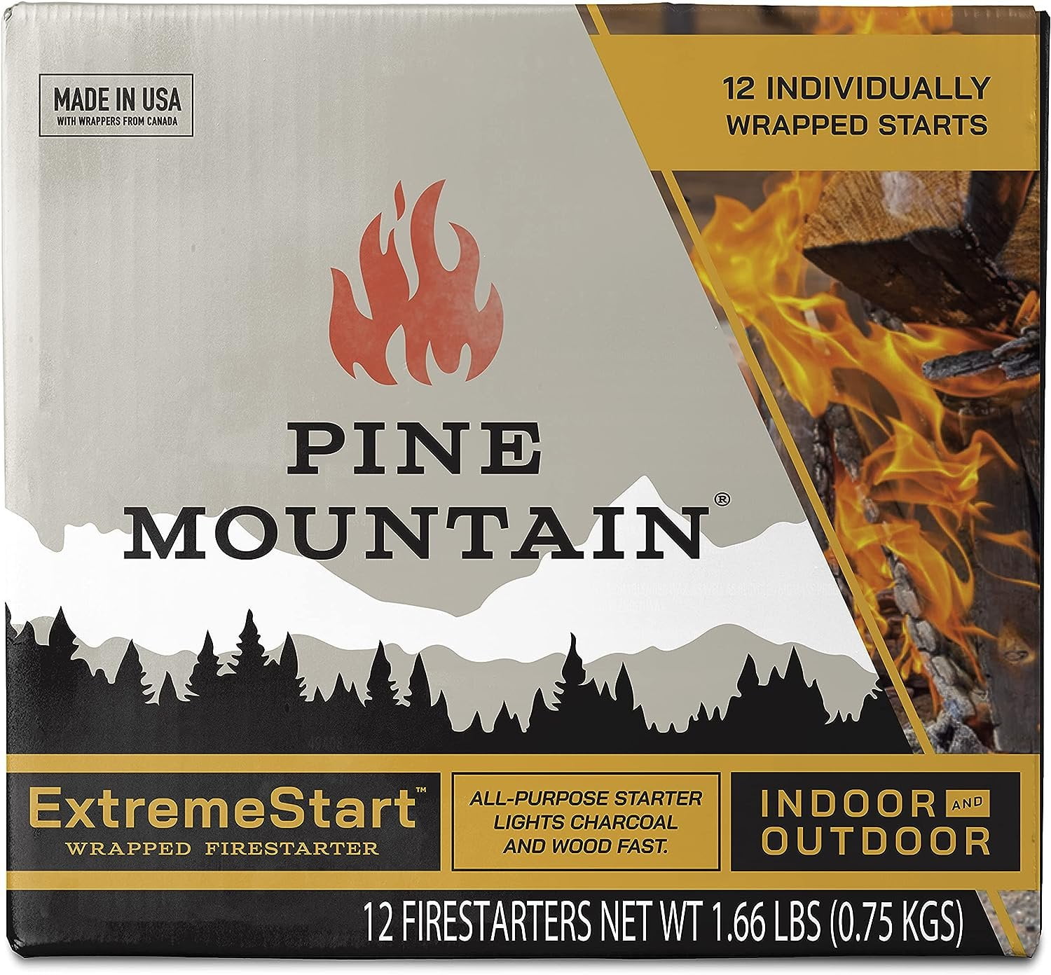 Pine Mountain ExtremeStart Fire Starter - Combustible Fire Starter - 12 ...