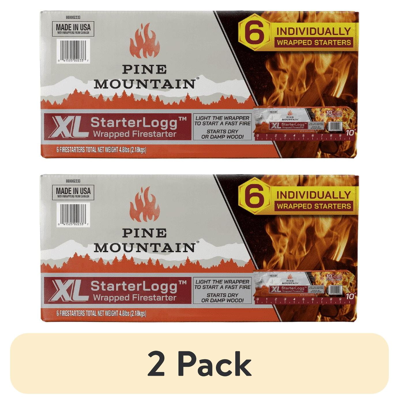 (2 pack) Pine Mountain StarterLogg XL, Extra Large Fire Starter for ...