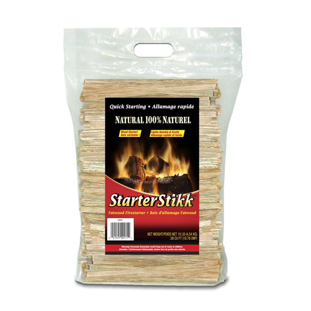 Pine Mountain StarterStikk Fatwood 10 Lb. Firestarting Stick - Walmart.com