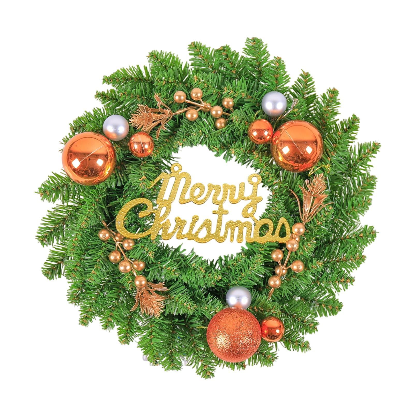 Pine Needle Wreath Christmas Door Garland ABS Material for Winter ...