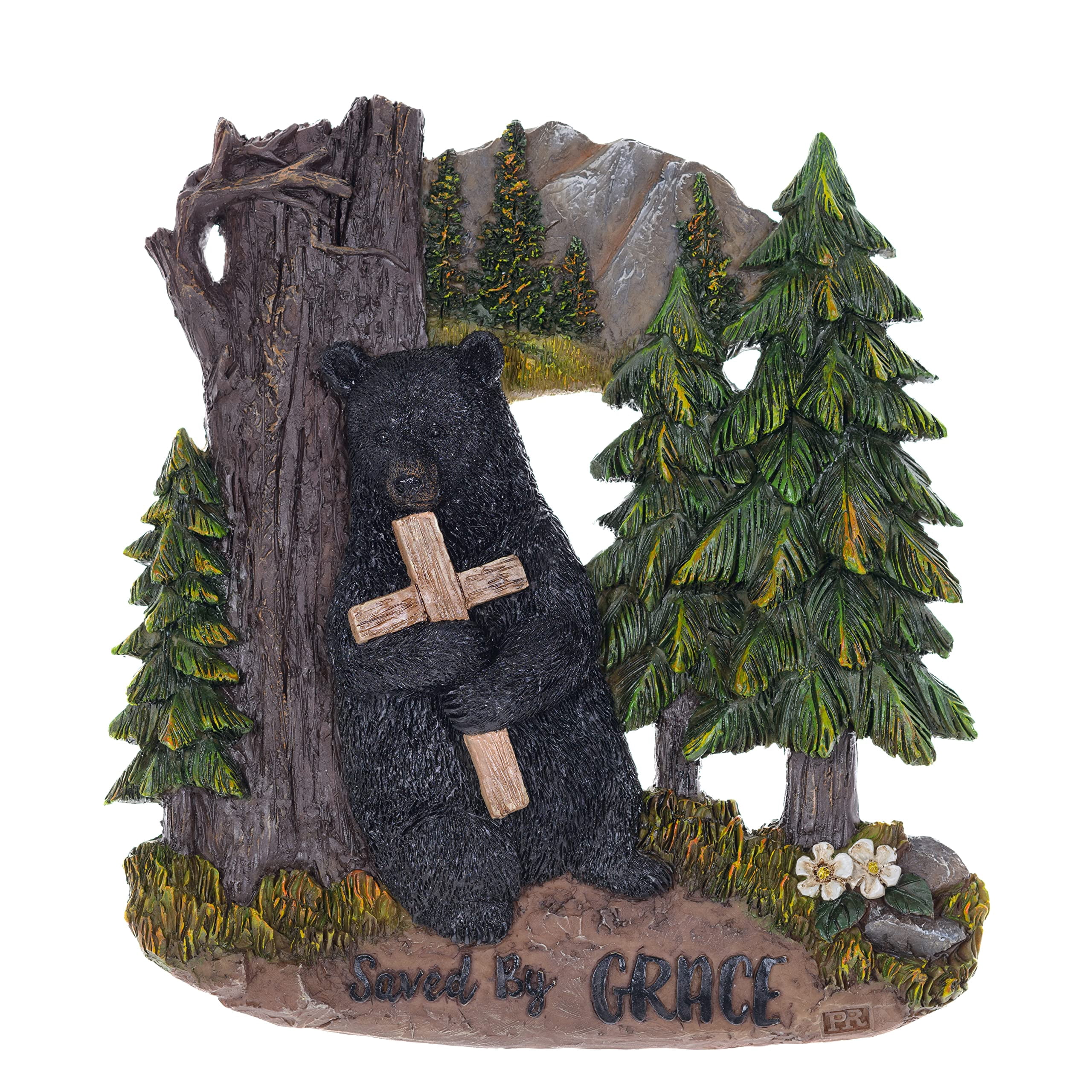 Pine Ridge Black Bear Saved By Grace Wall Art Plaque with Easel, Bear ...