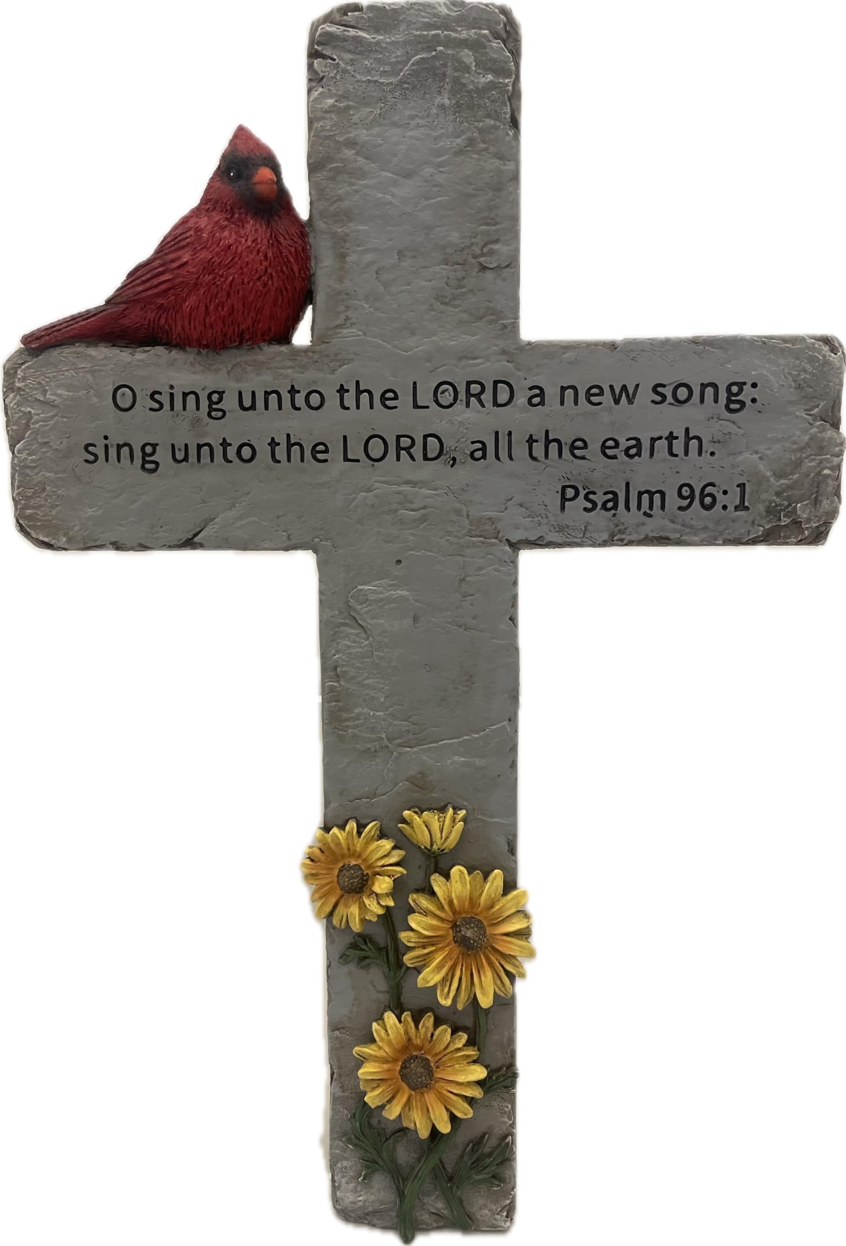 Pine Ridge Psalm 96:1 Cardinal Cross - Wall Hanging Cross, Wall Hanging ...