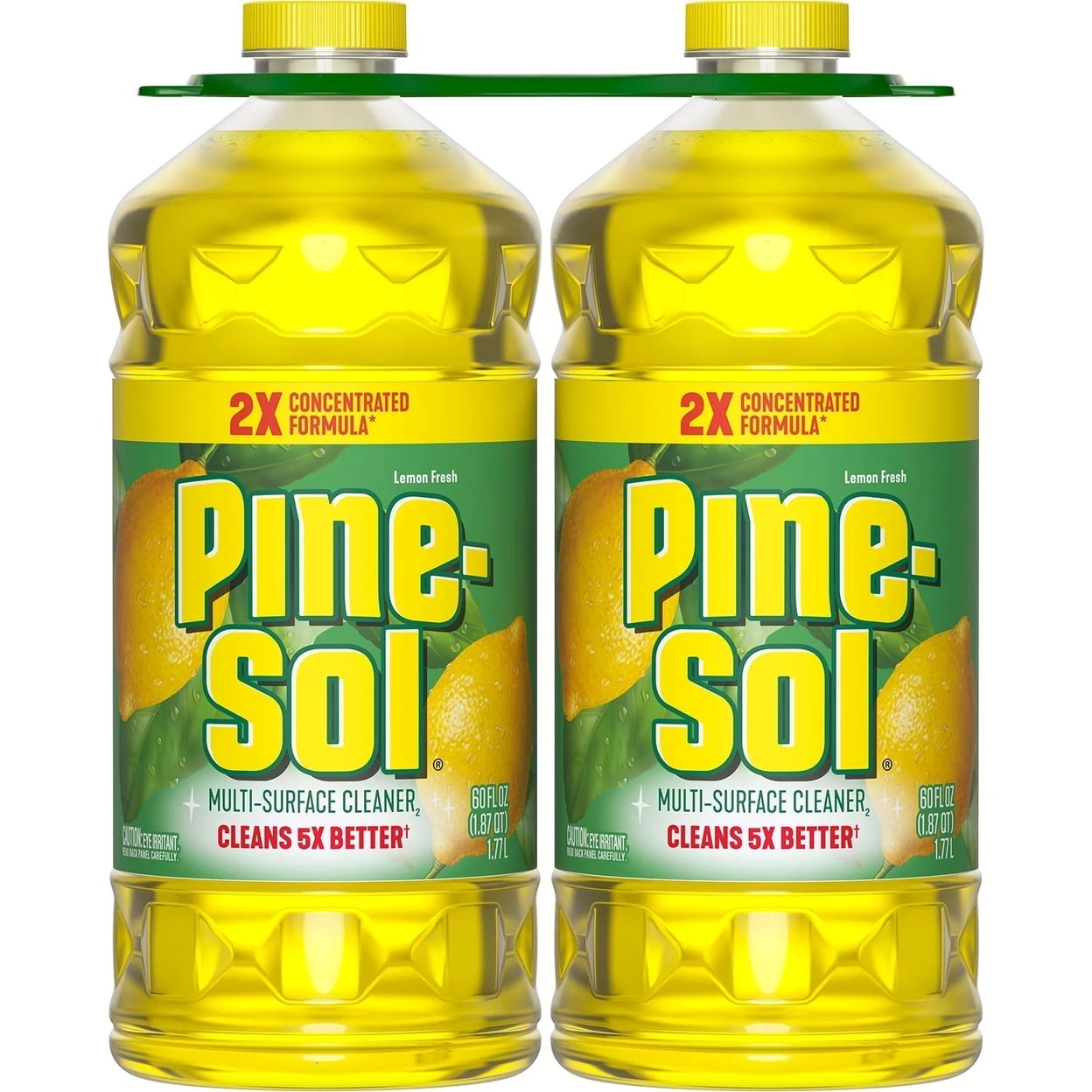 Pine-Sol Multi-Surface Cleaner Lemon Scent, 2X Concentrated, 60 Fl Oz ...
