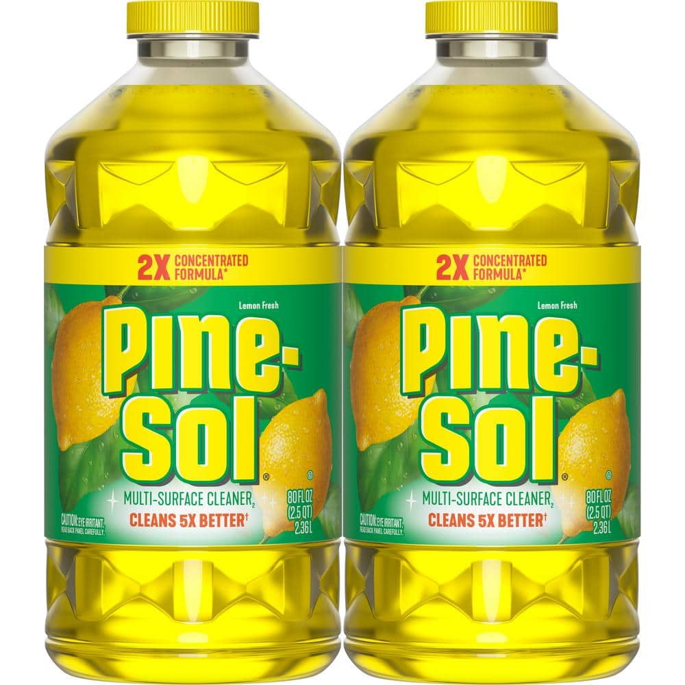 Pine-Sol 80 OZ. Lemon Disinfecting All-Purpose Cleaner (2-Pack ...