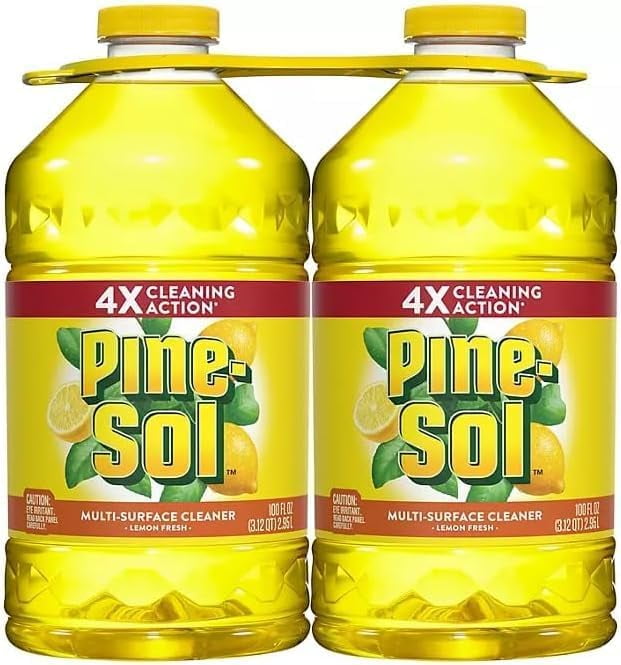Pine-Sol Multi-Surface Cleaner, Lemon Fresh, 2 Pack, 100 Ounce. Bottles ...