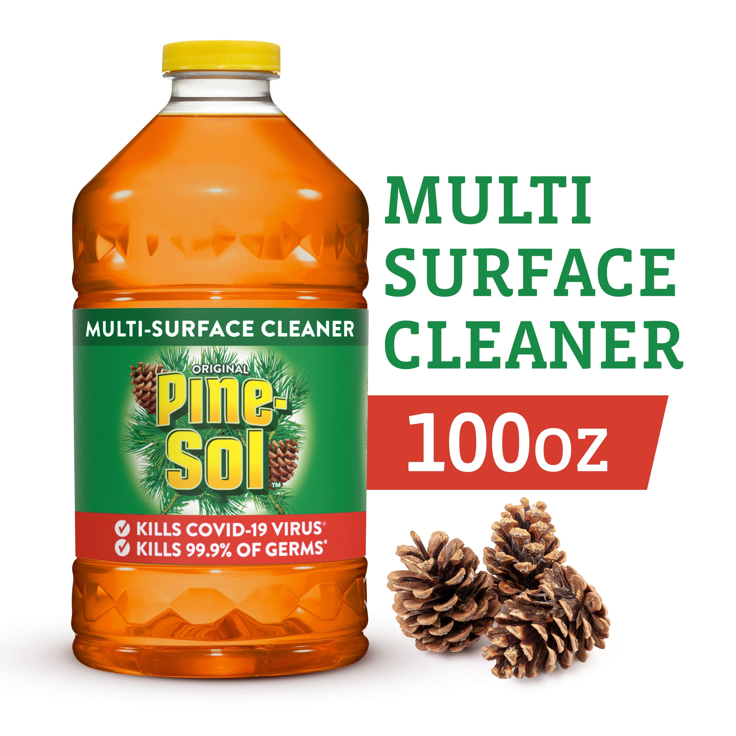 Pine-Sol Multi-Purpose Disinfectant Floor Cleaner, Original Pine, 100 ...