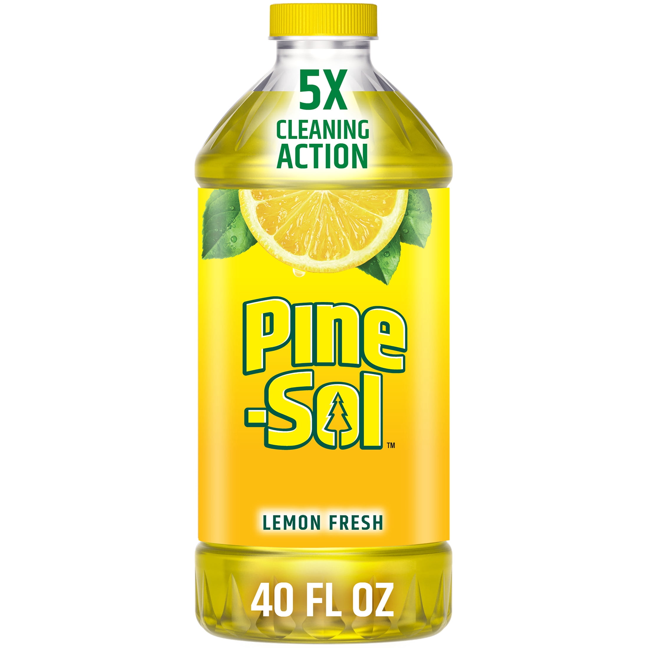 Pine-Sol Lemon 40oz - Surface scrubbers for janitorial - Walmart ...