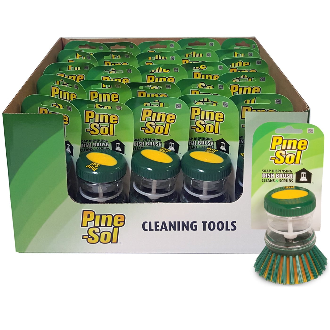 Pine-Sol Soap Dispensing Brush, Plastic, Green, 1 Total Count, 1 Pack ...