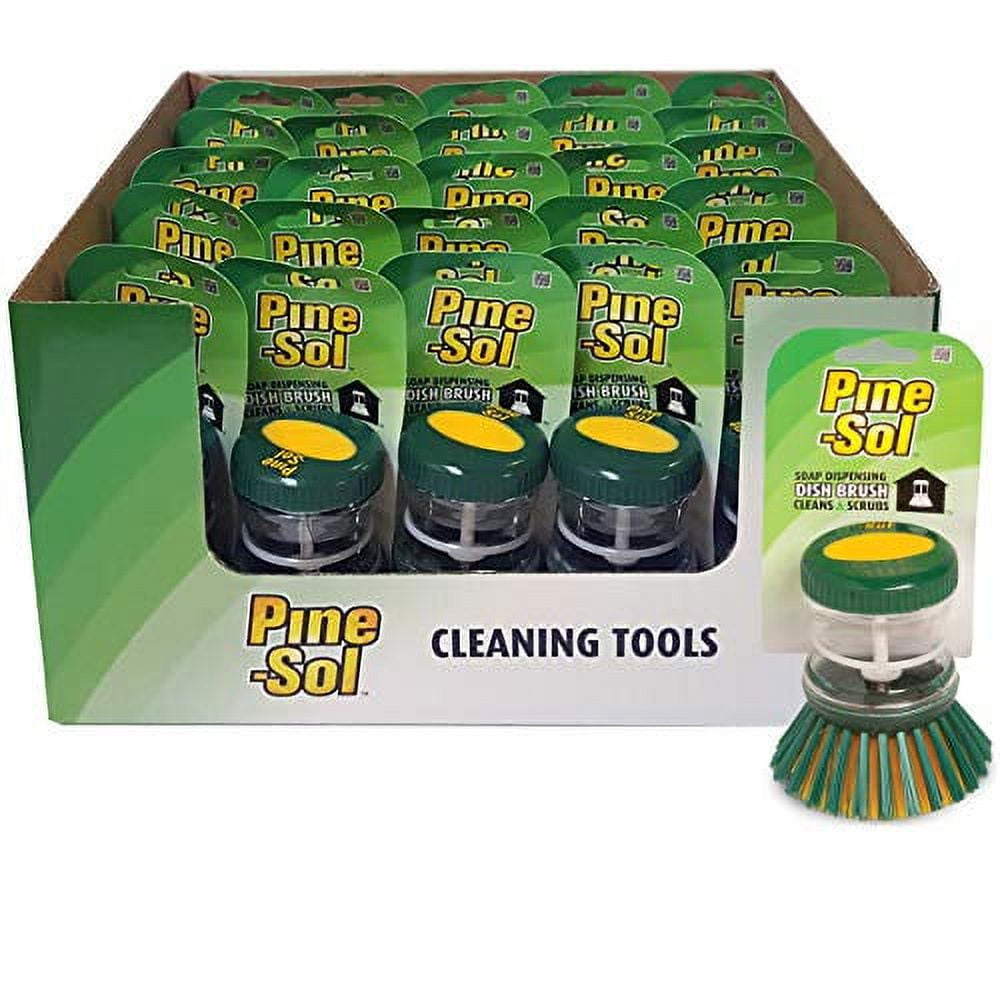 Pine-Sol Soap Dispensing Scrub Brush | Soft Bristles, Safe with Non ...
