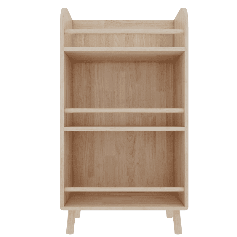 Pine Solid Wood Bookshelf/Bookcase - 0.6 Inch Thick Shelves Heavy Duty ...