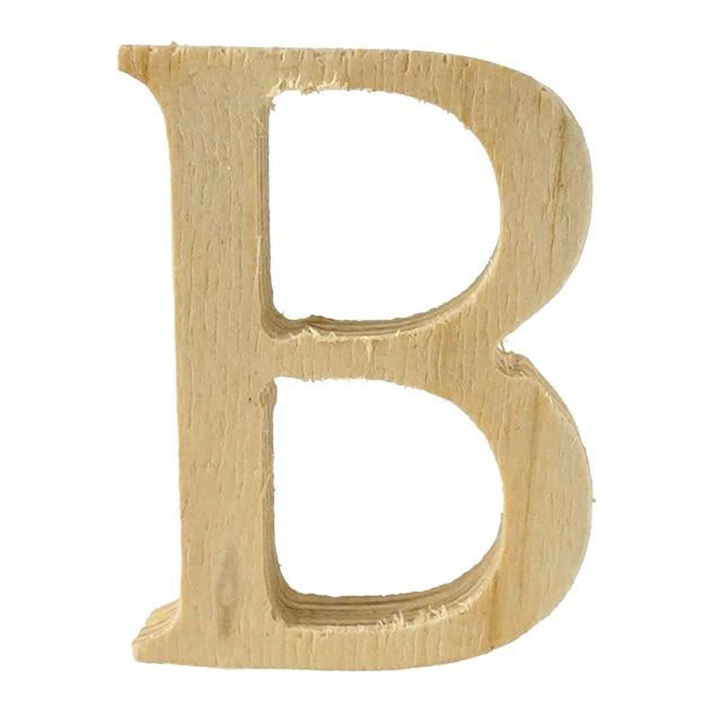 Pine Standing Wood Letter B, 2-Inch, 3-Count - Walmart.com