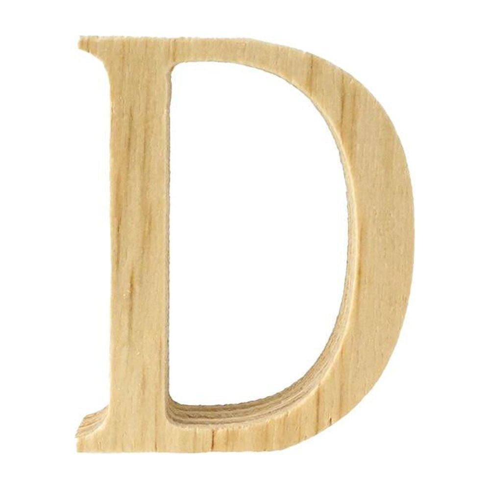 Pine Standing Wood Letter D, 2-Inch, 3-Count - Walmart.com