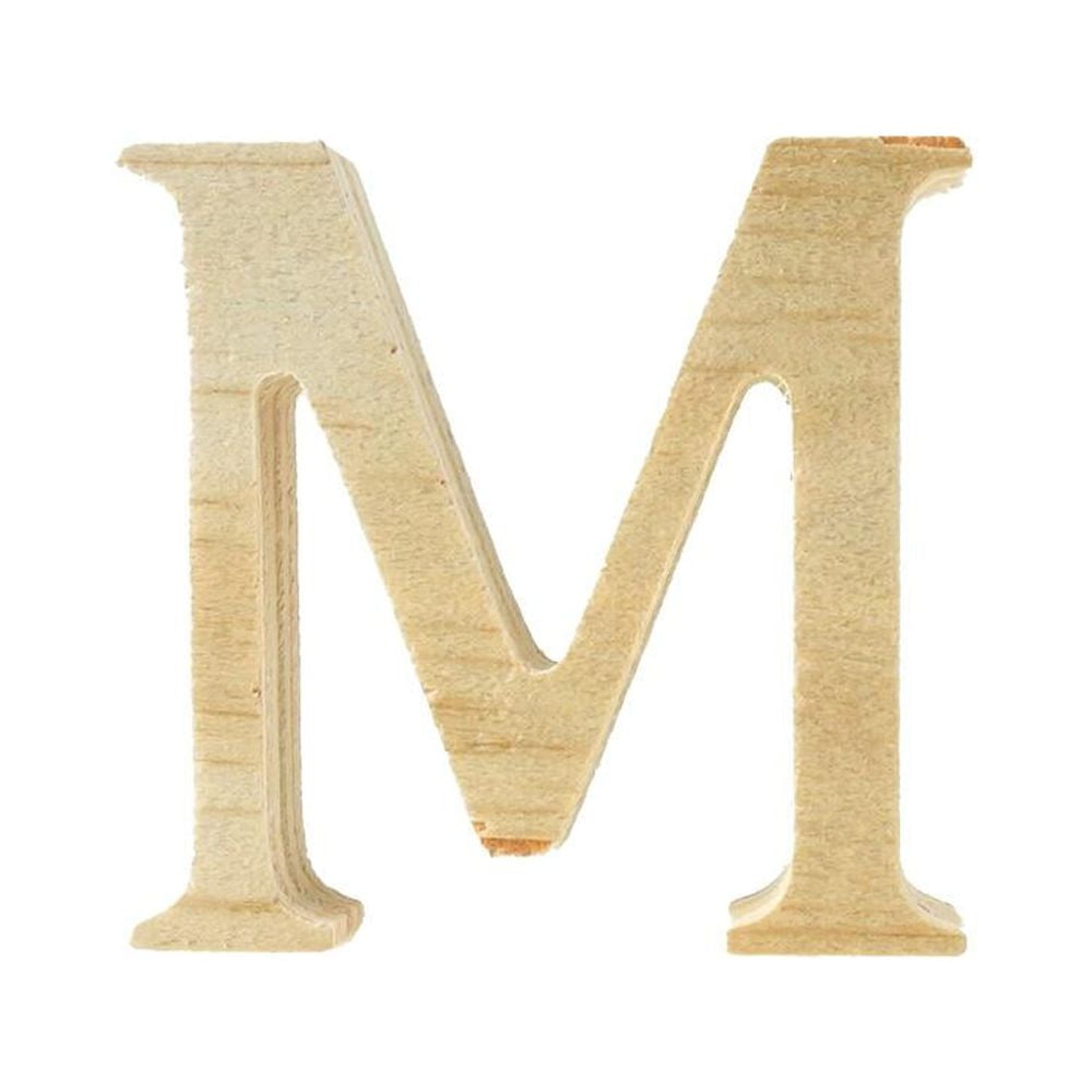 Pine Standing Wood Letter M, 2-Inch, 3-Count - Walmart.com