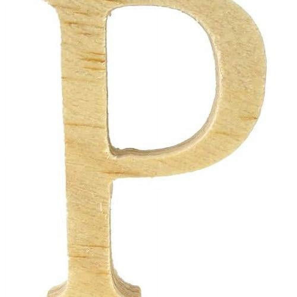 Pine Standing Wood Letter P, 2-Inch, 3-Count - Walmart.com