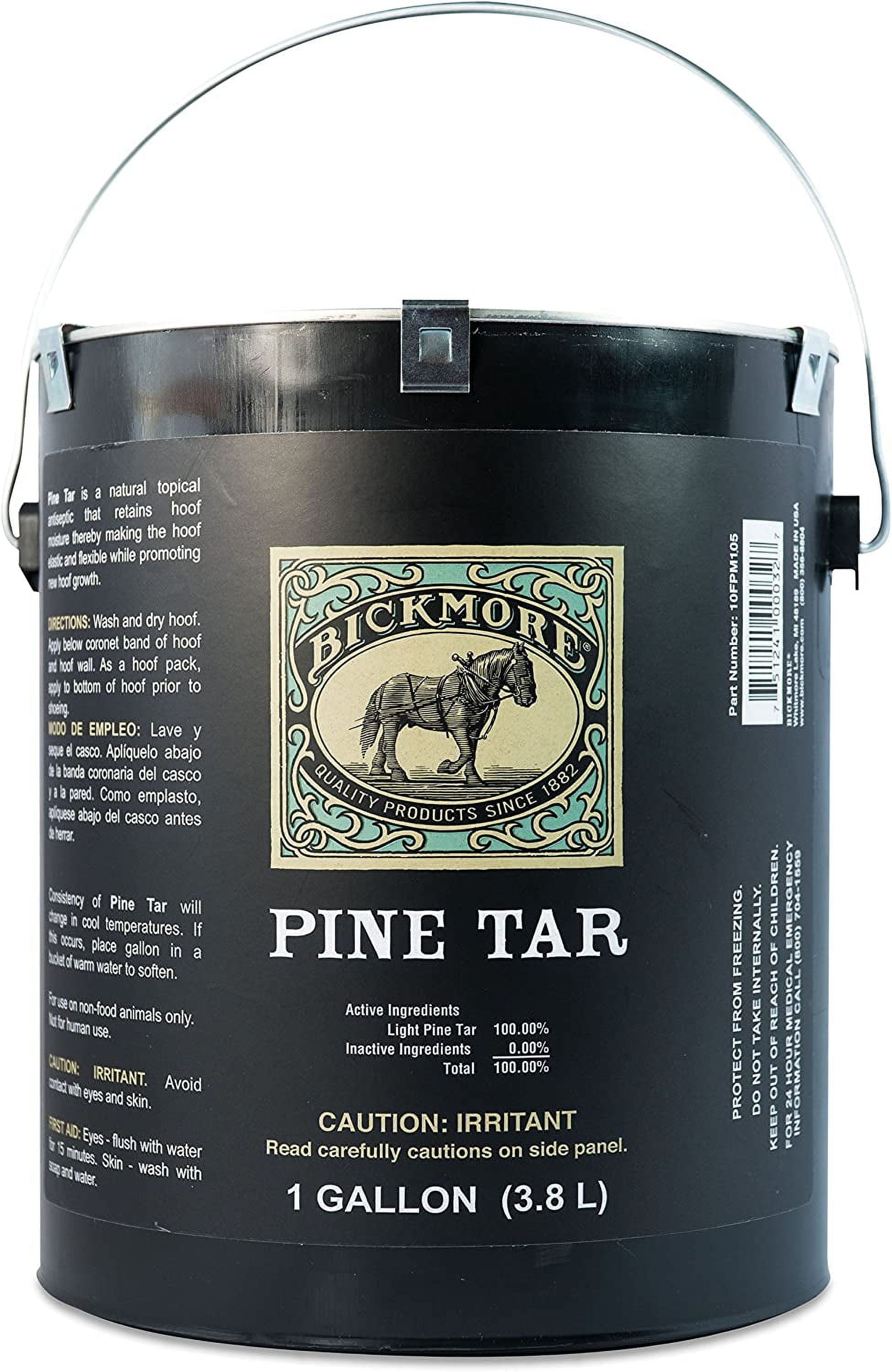 Pine Tar 1 Gallon - Hoof Care Formula for Horses - Walmart.com