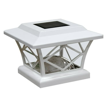 Moonrays 91268 Solar Powered LED Post Cap Light, 6-Inch by 6-Inch Post ...