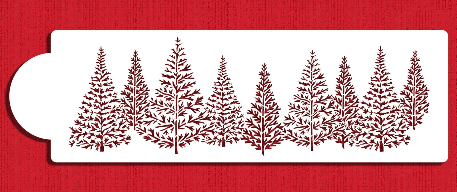 Pine Tree Cake Stencil Side | C1085 by Designer Stencils | Cake ...