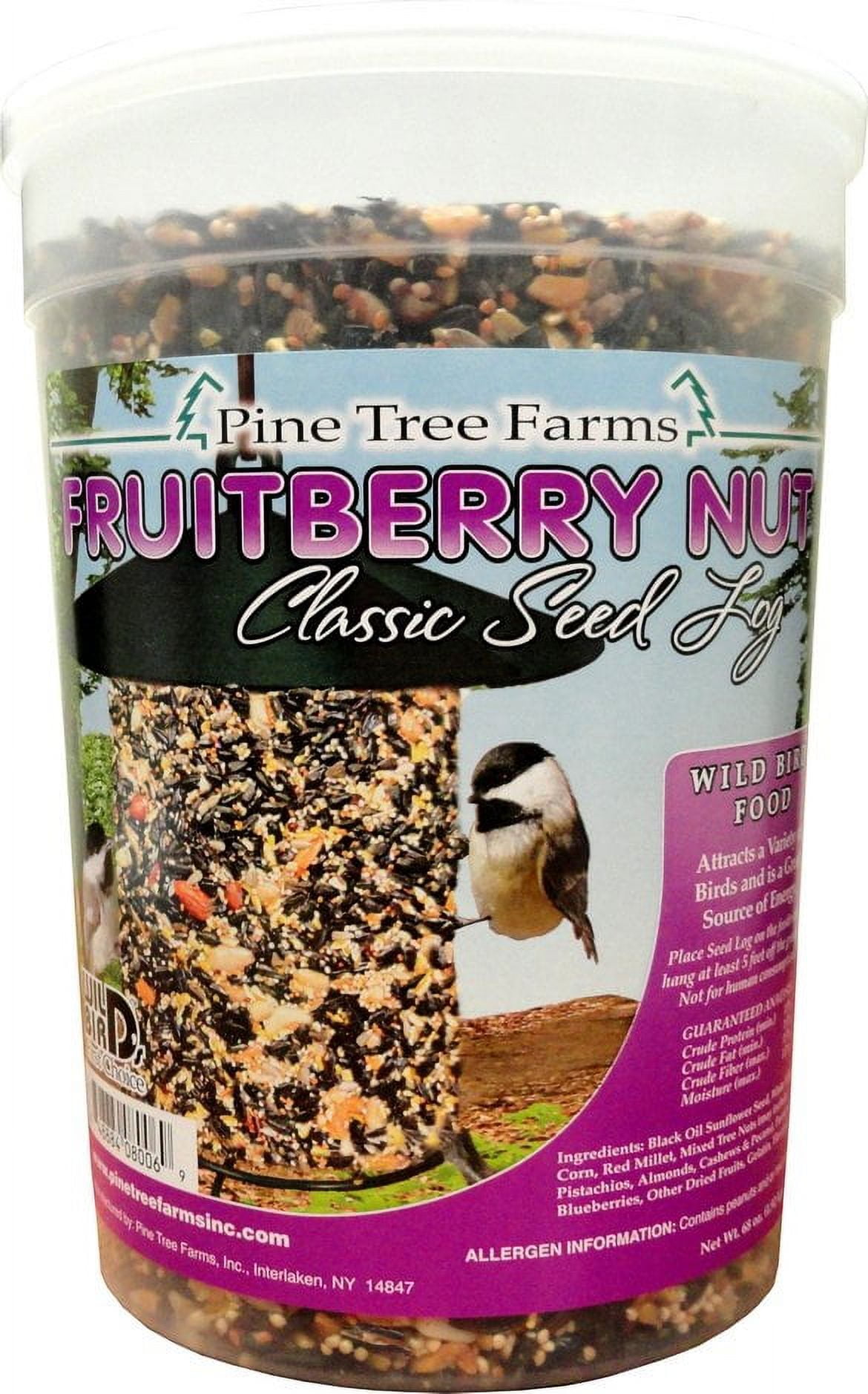 Pine Tree Farms 8006 Fruit Berry Nut Seed Log, 28-Ounce - Walmart.com