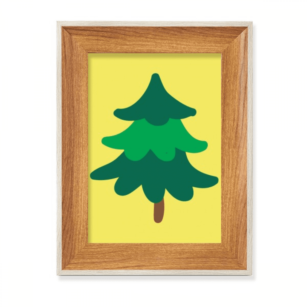 Pine Tree Green Gradient Desktop Wooden Photo Frame Display Picture Art ...