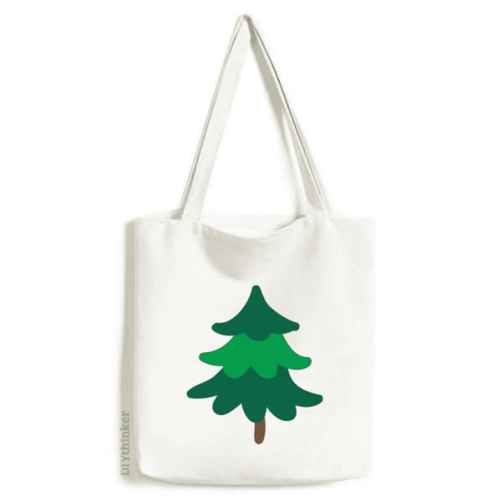 Pine Tree Green Gradient Tote Canvas Bag Shopping Satchel Casual ...