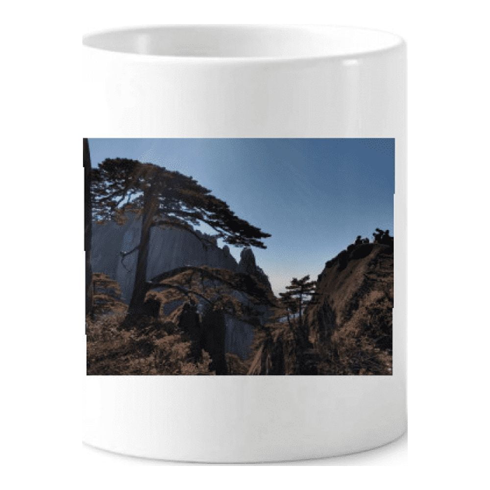 Pine Tree Moutain Art Deco Fashion Toothbrush Pen Holder Mug Cerac ...