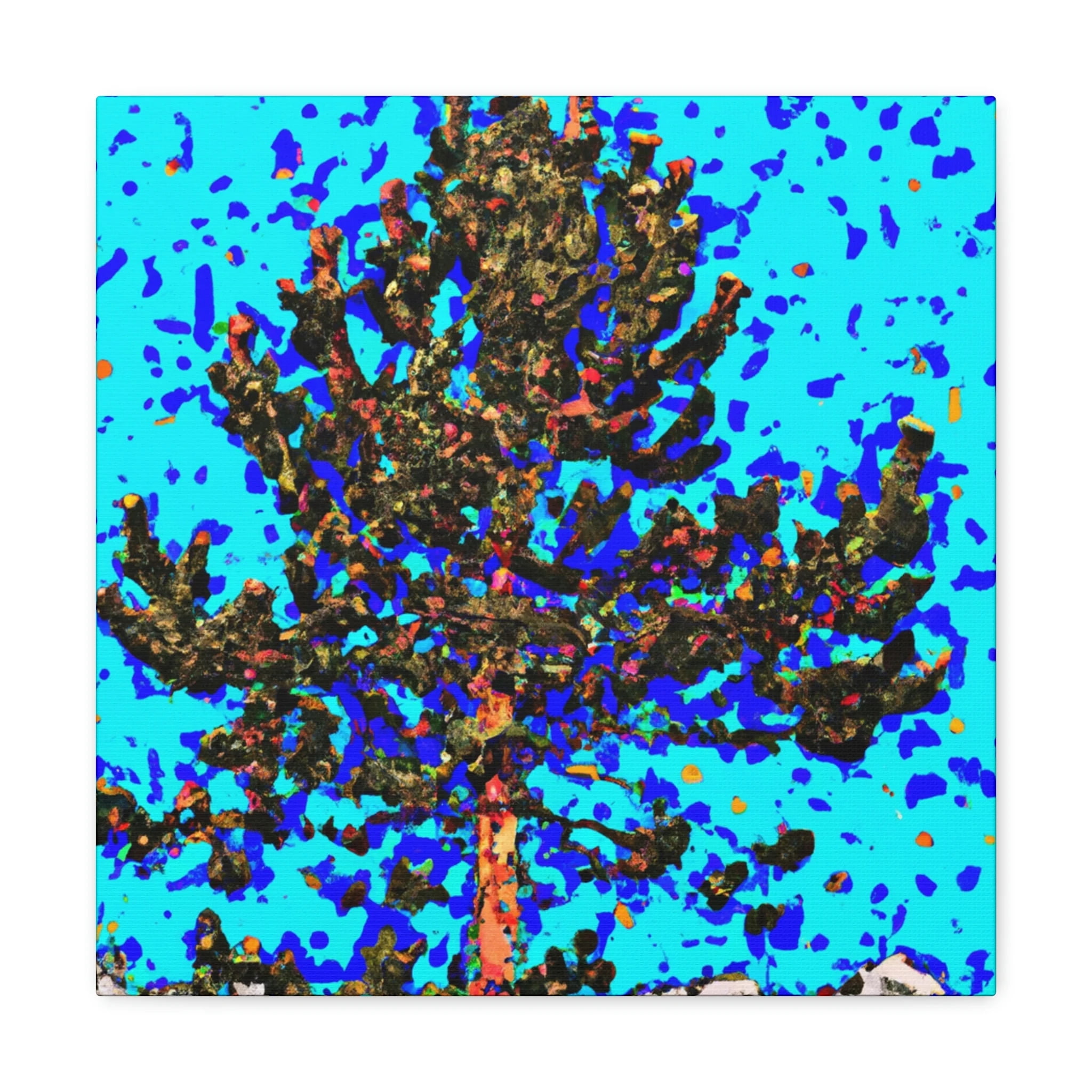 Pine Tree Pop Art - Canvas - Walmart.com