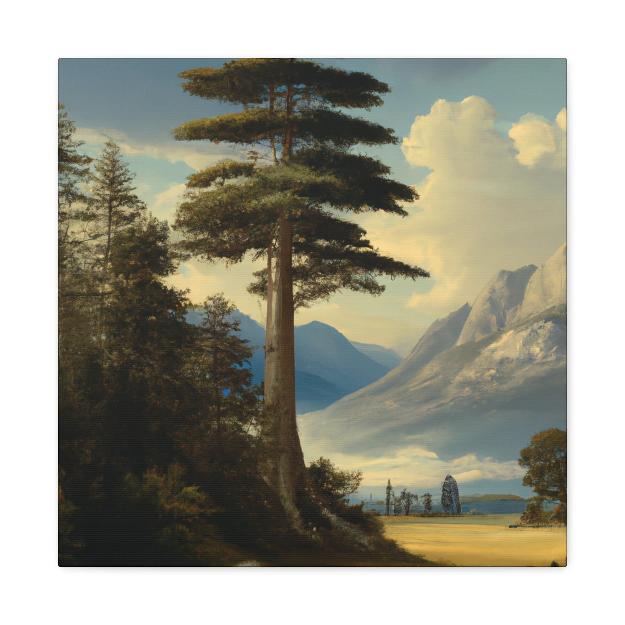 "Pine Tree in Realism" - Canvas - Walmart.com