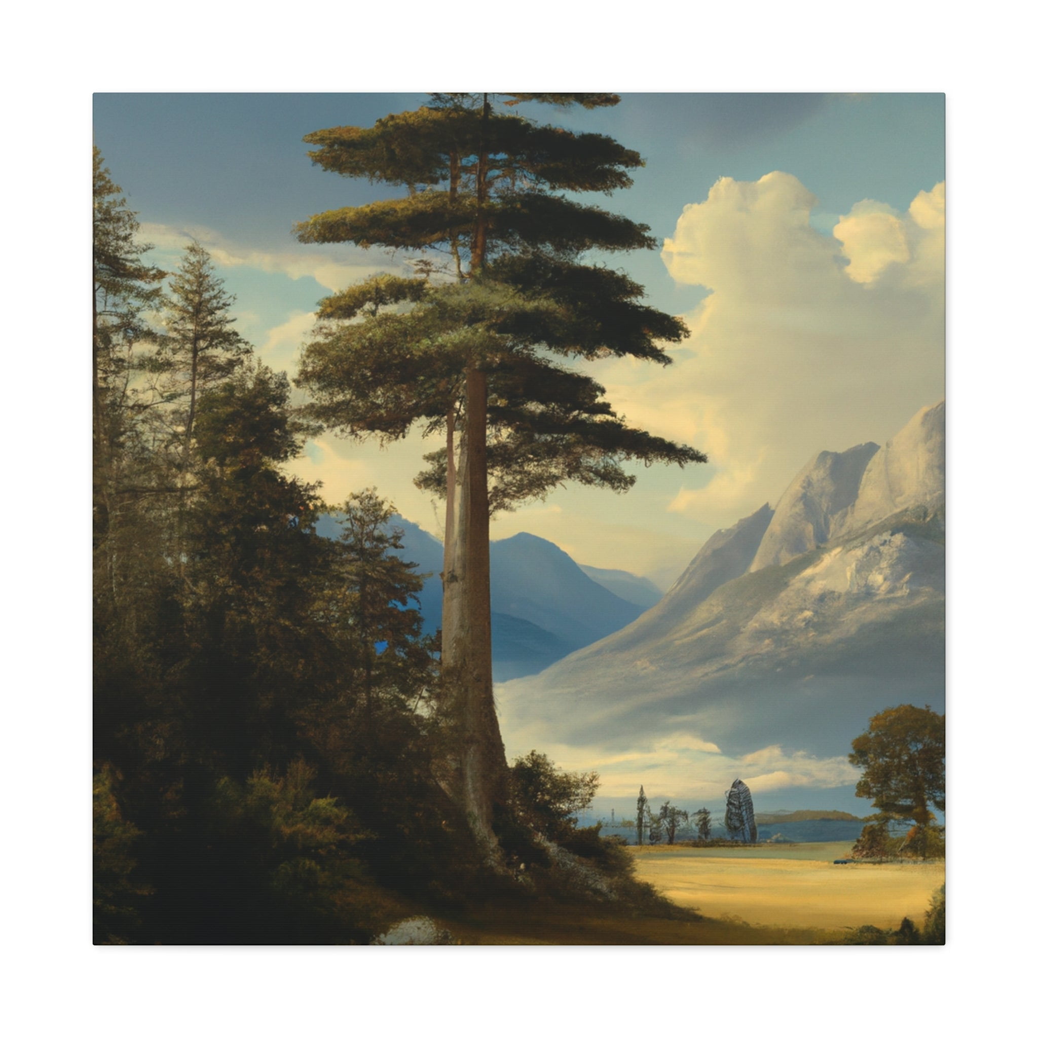 "Pine Tree in Realism" - Canvas - Walmart.com