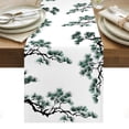Pine Trees Cotton Linen Table Runner Plant Japanese Style Spring ...