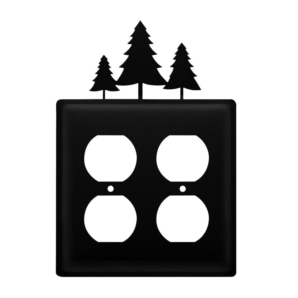 Pine Trees - Double Outlet Cover - Walmart.com