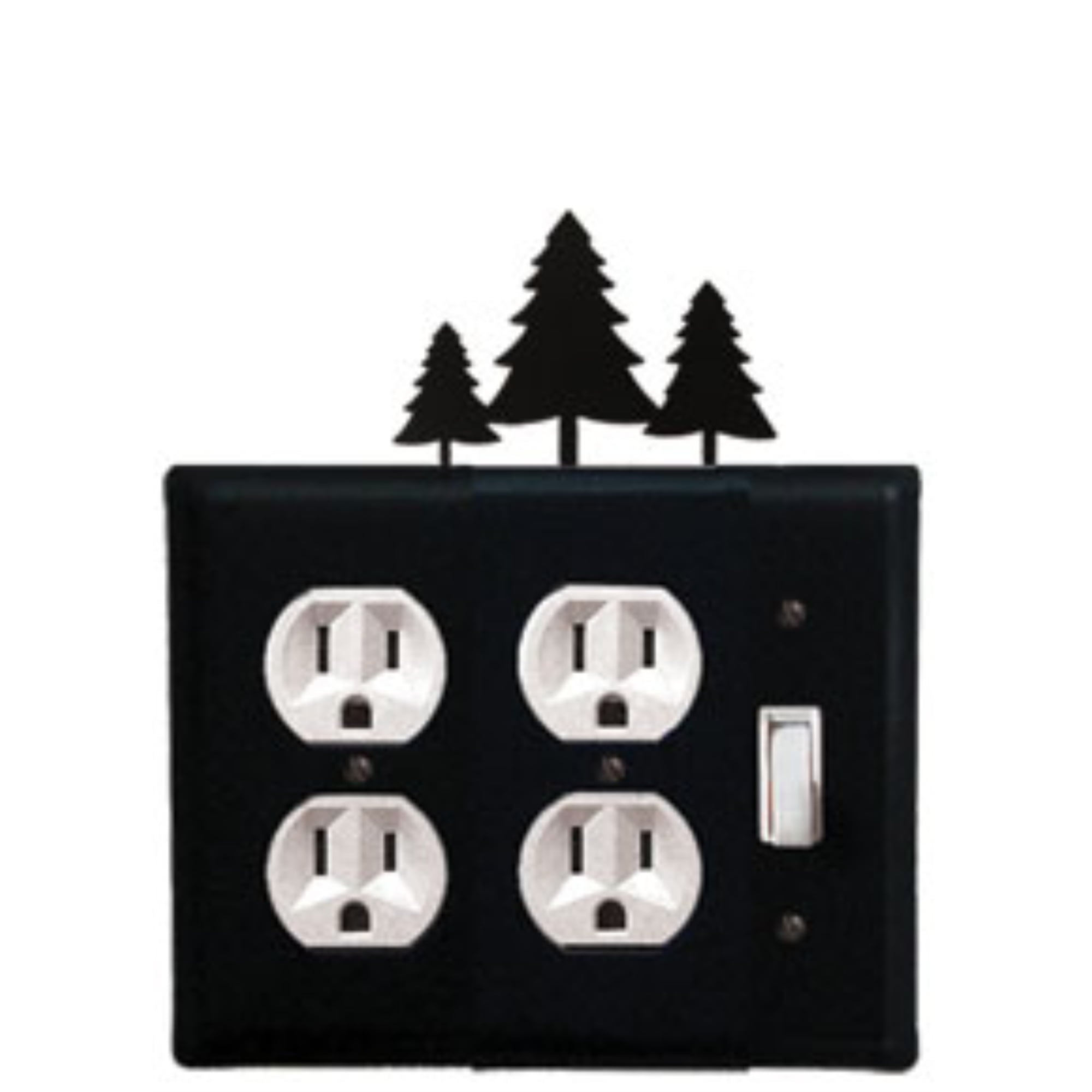 Pine Trees - Double Outlet Cover - Walmart.com