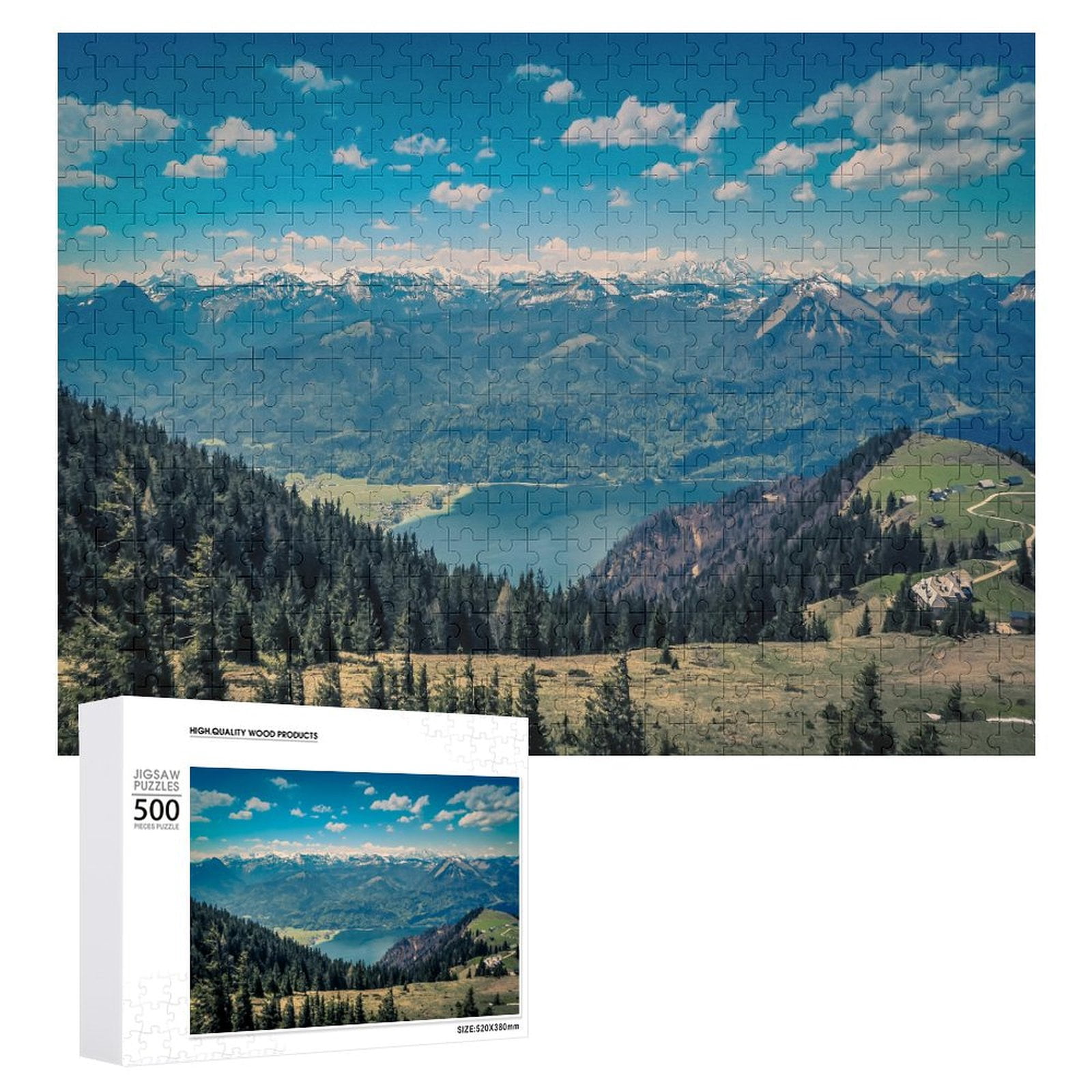 Pine Trees On Mountain 500 Piece Stress Relief Toys, Birthday Party ...