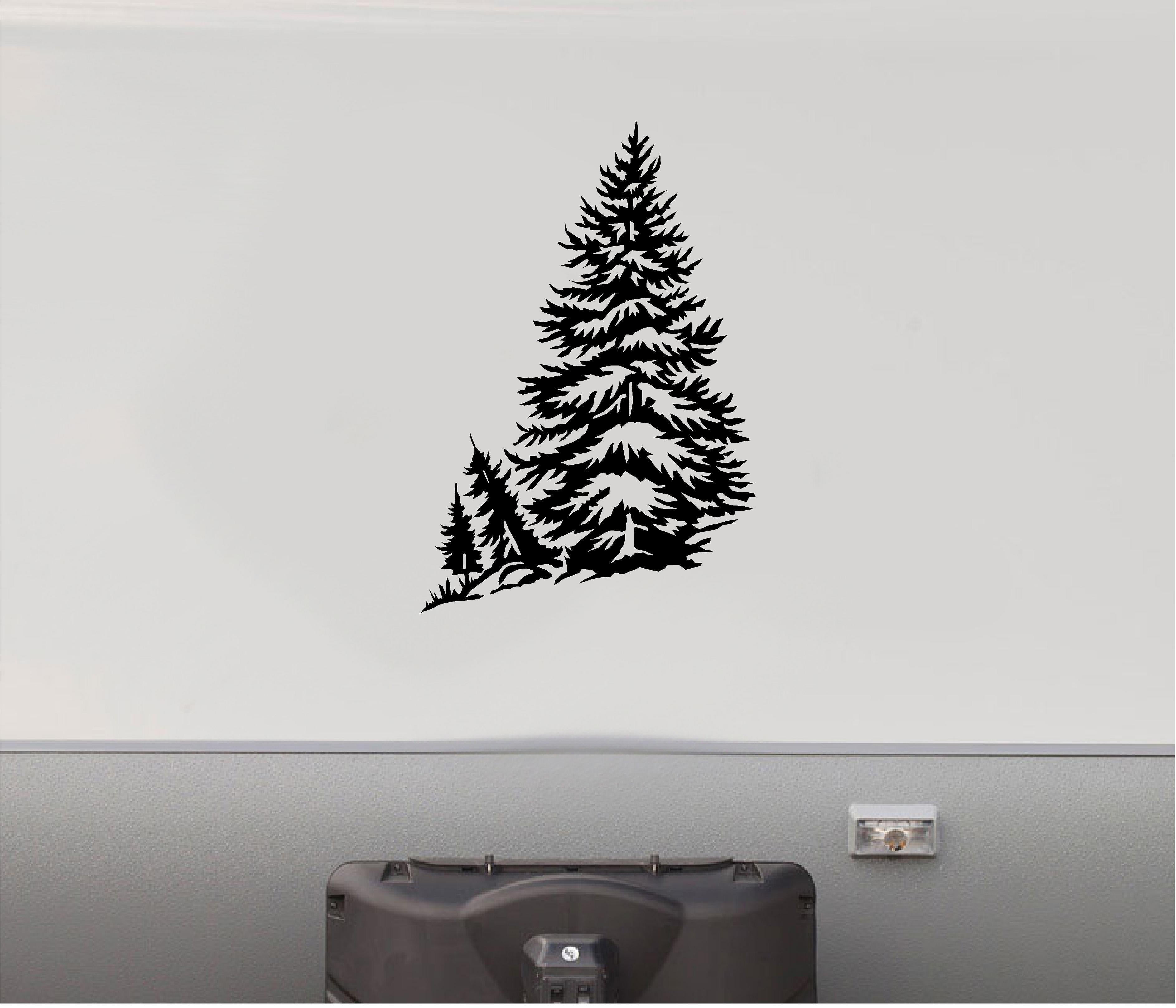 Pine Trees RV Camper Replacement Decal Scene Trailer Stickers TTC04 ...